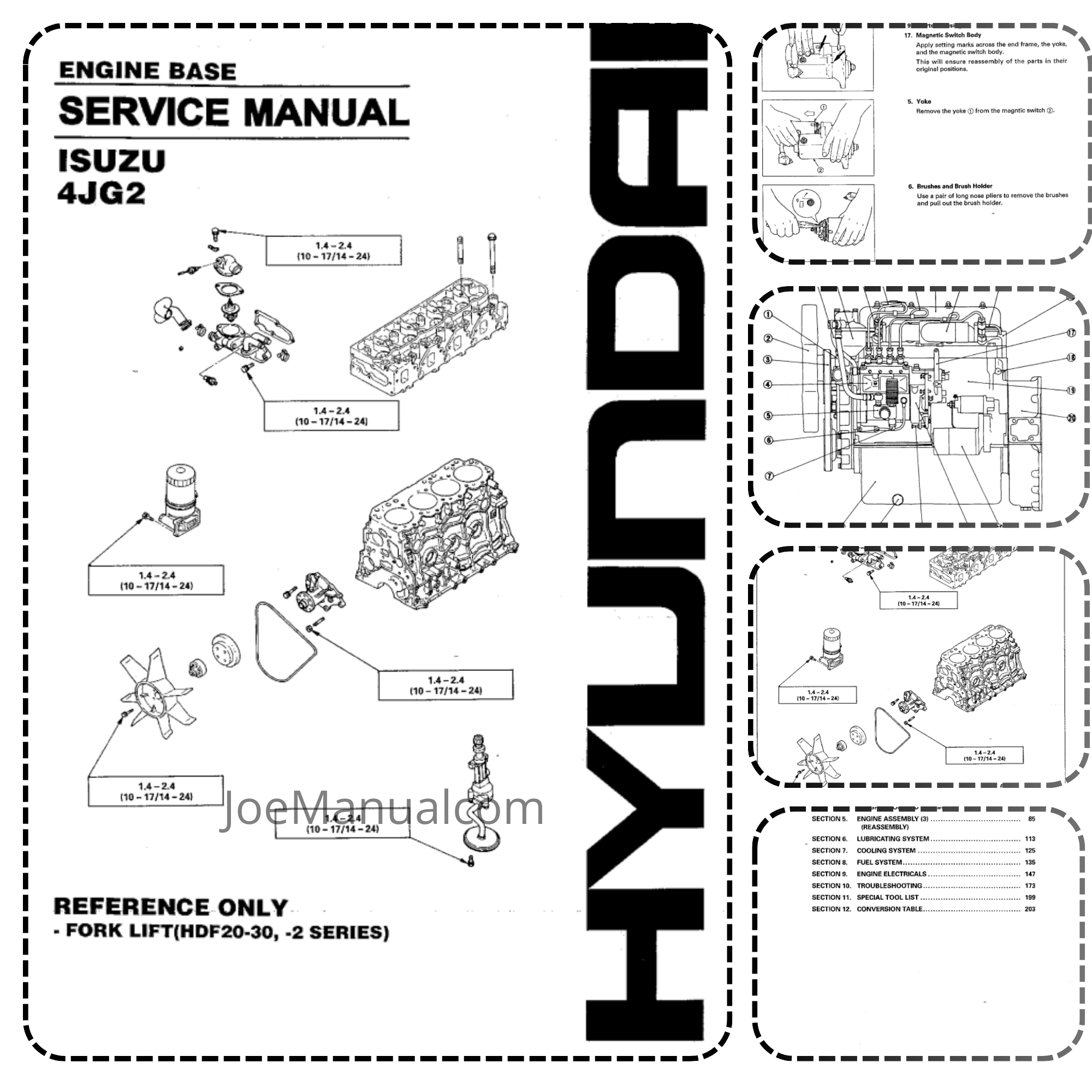 Isuzu 4JG2 Engine Service Manual