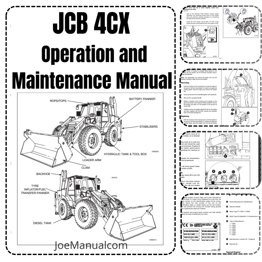 JCB 4CX Operation and Maintenance Manual