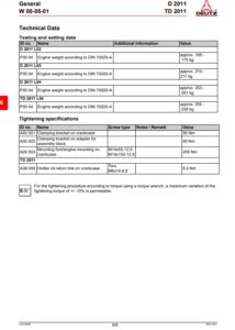 DEUTZ Engine D TD 2011 L01 L02 L03 L04 Workshop Manual