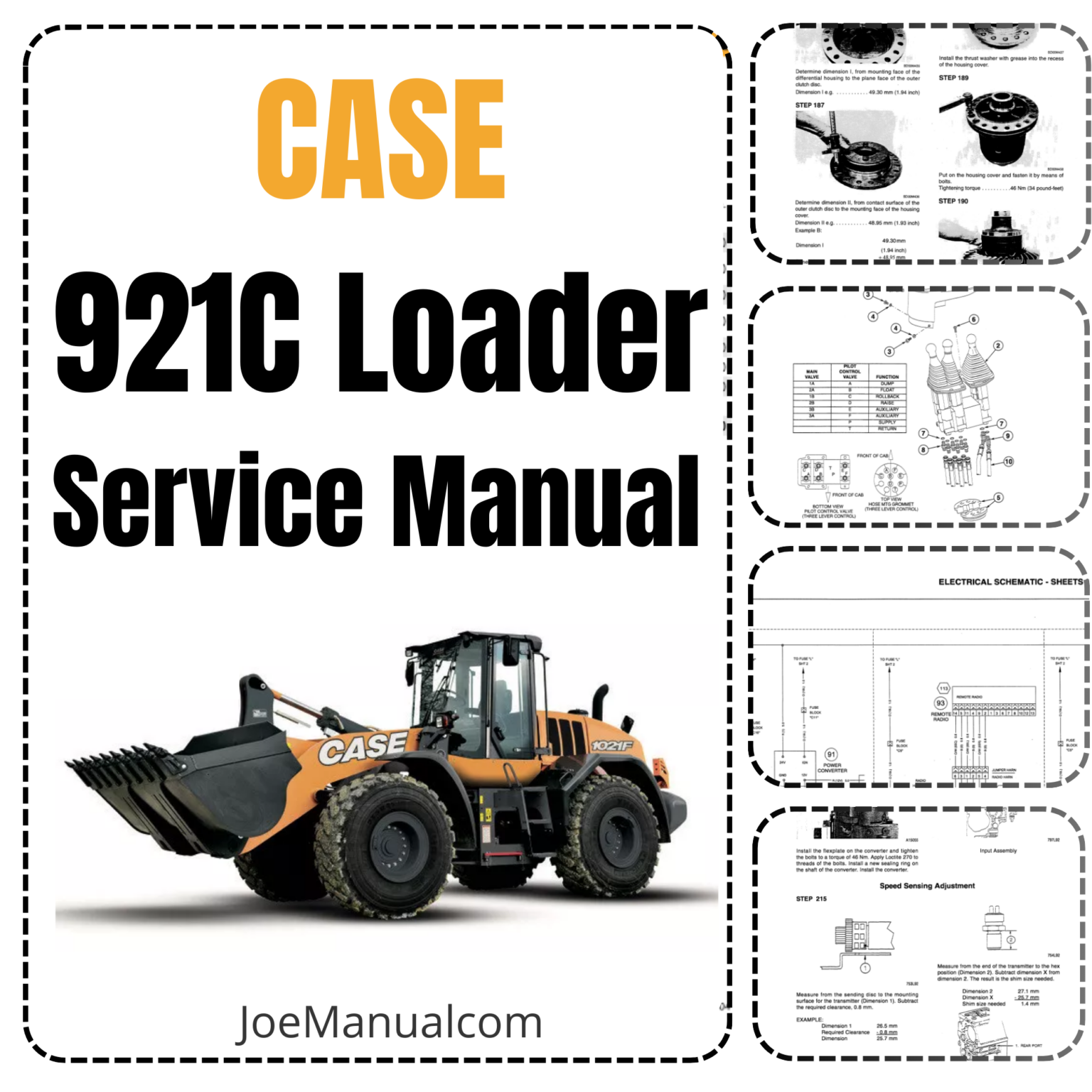 CASE 921C Wheel Loader Service Manual
