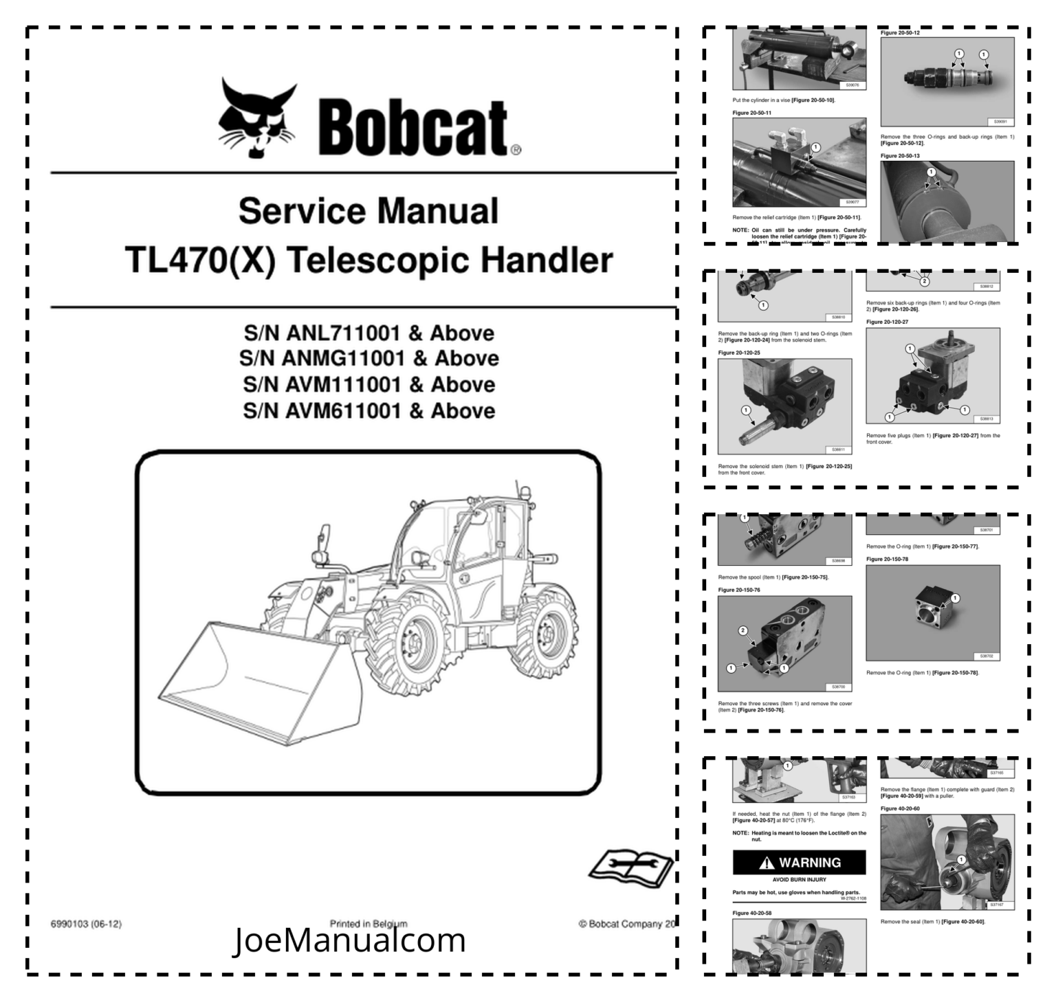 Bobcat TL470(X) Telehandler Service Manual