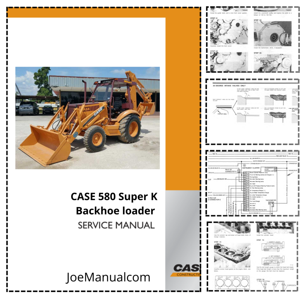 CASE 580 Super K Backhoe Service Manual