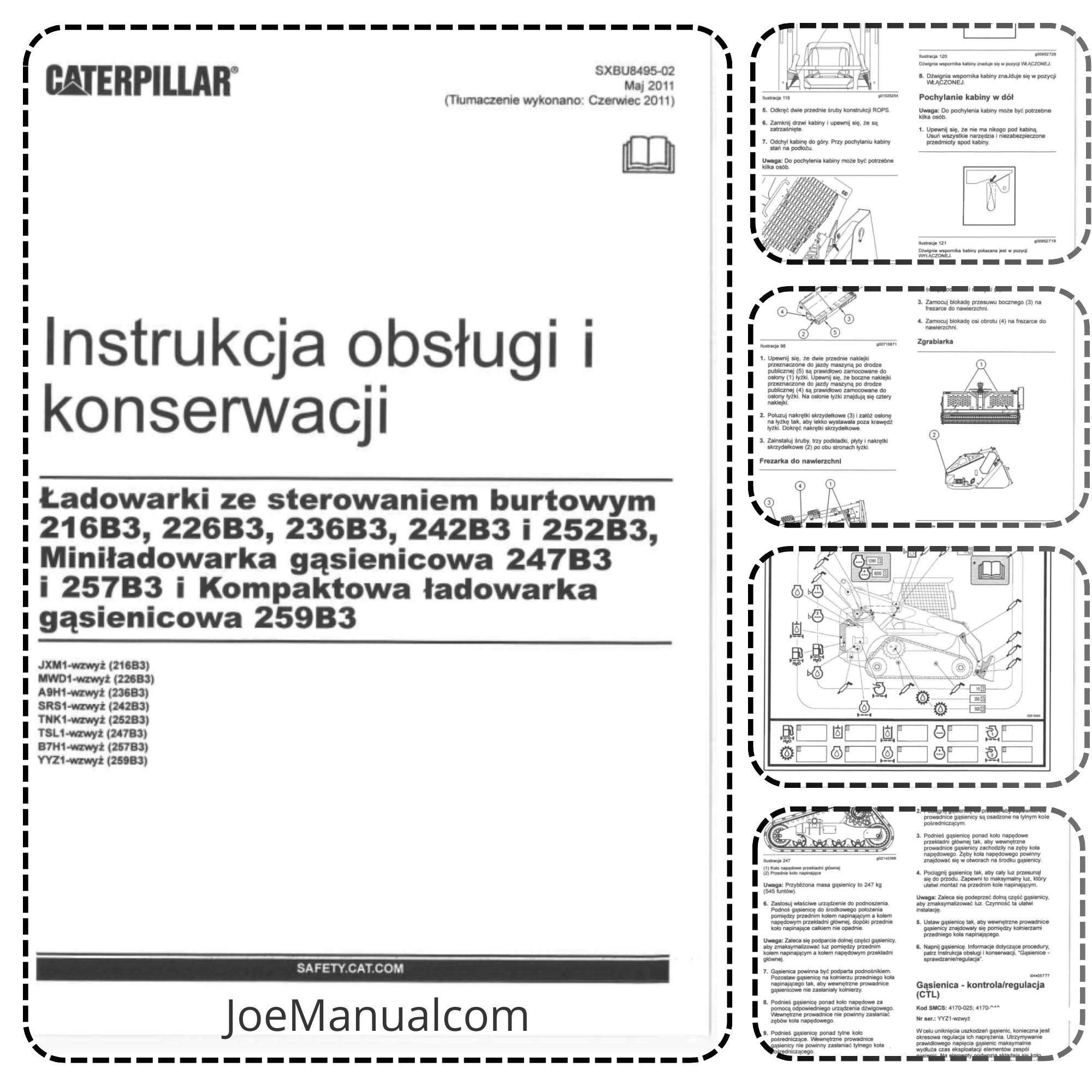 CAT 216B3 instrukcja obsługi i konserwacji