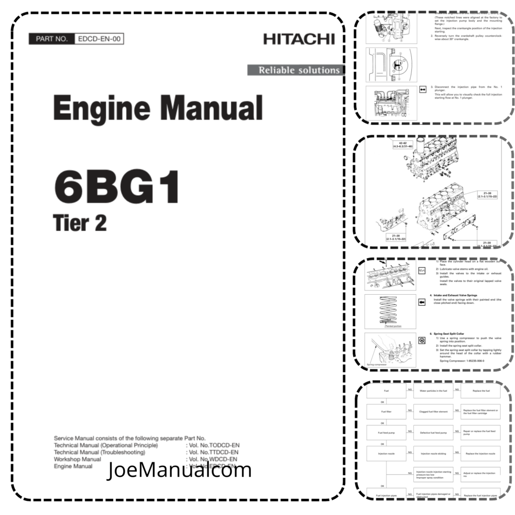 HITACHI 6BG1 Tier 2 Engine Service Manual