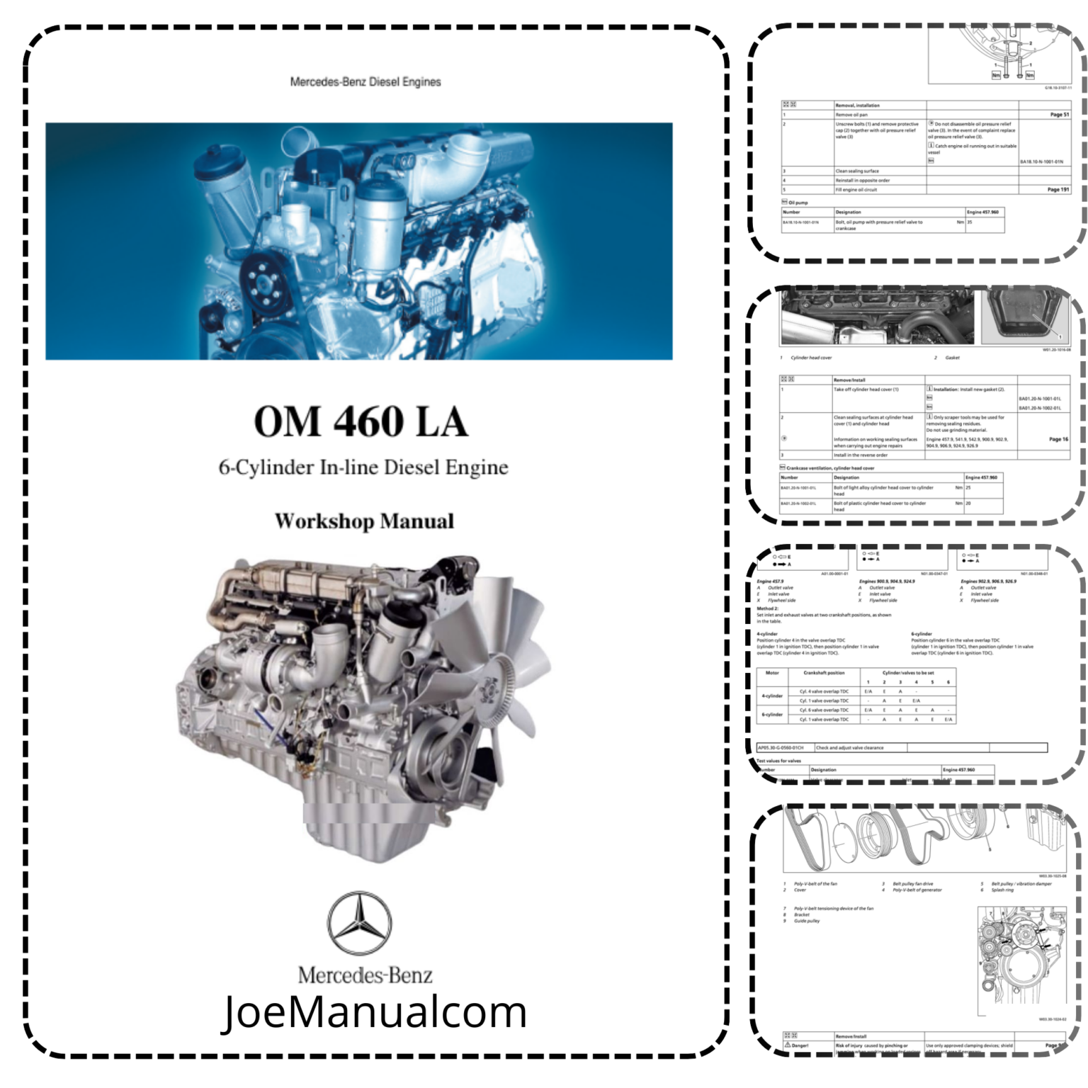 Mercedes OM 460 LA Engine Workshop Manual