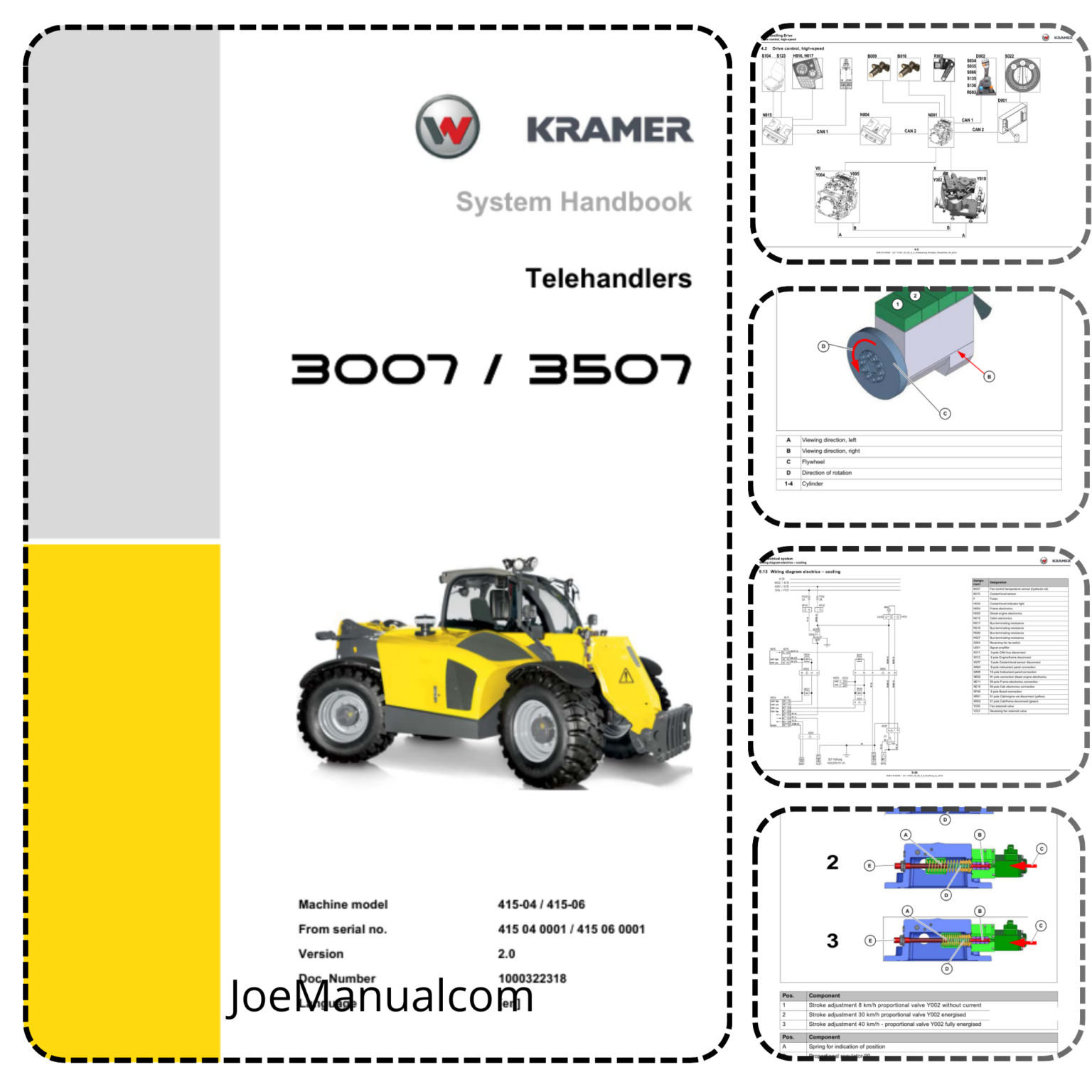 KRAMER 3007 3507 Telehandler Service Manual