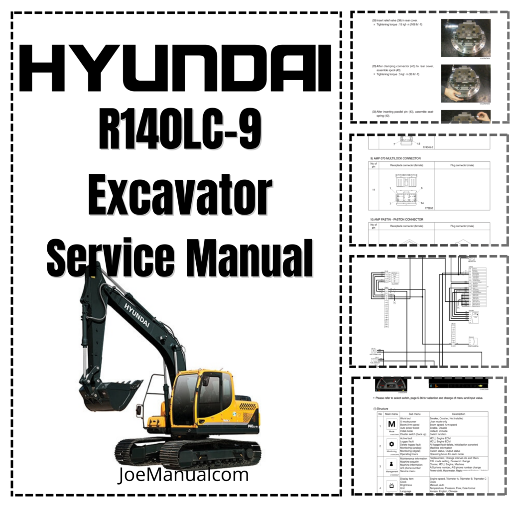 Hyundai R140LC-9 Excavator Service Manual