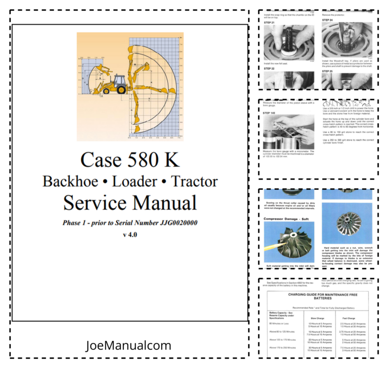 CASE 580 K Backhoe Loader Service Manual