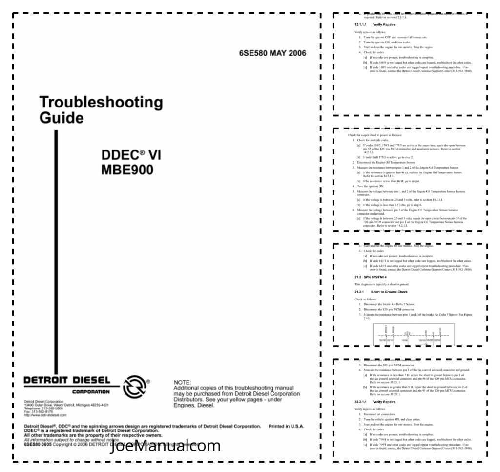 Detroit DDEC IV MBE900 Troubleshooting Guide