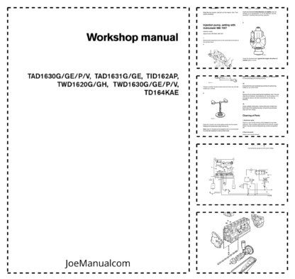 Volvo Penta TAD1630GGEPV, TAD1631GGE, TID162AP, TWD1620GGH ...