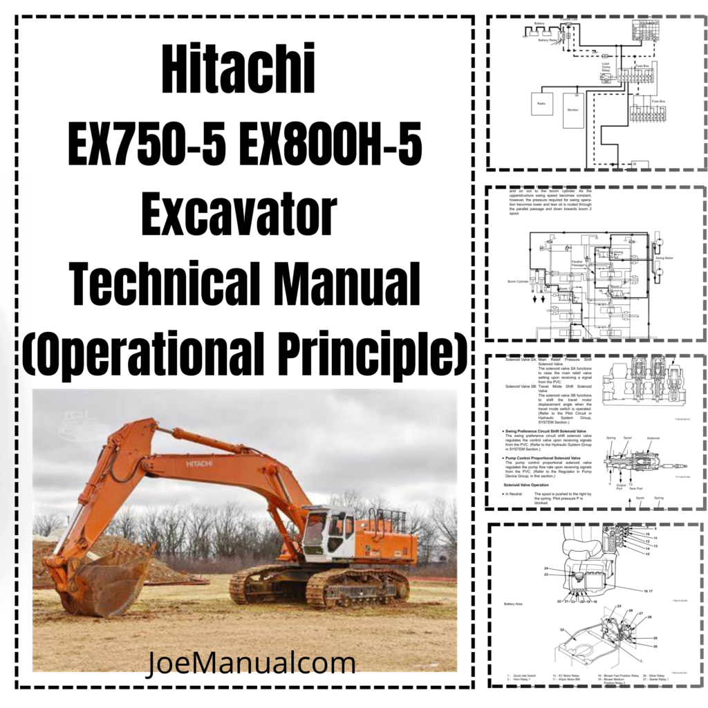 Hitachi EX750-5 EX800H-5 Excavator Technical Manual (Operational Principle)
