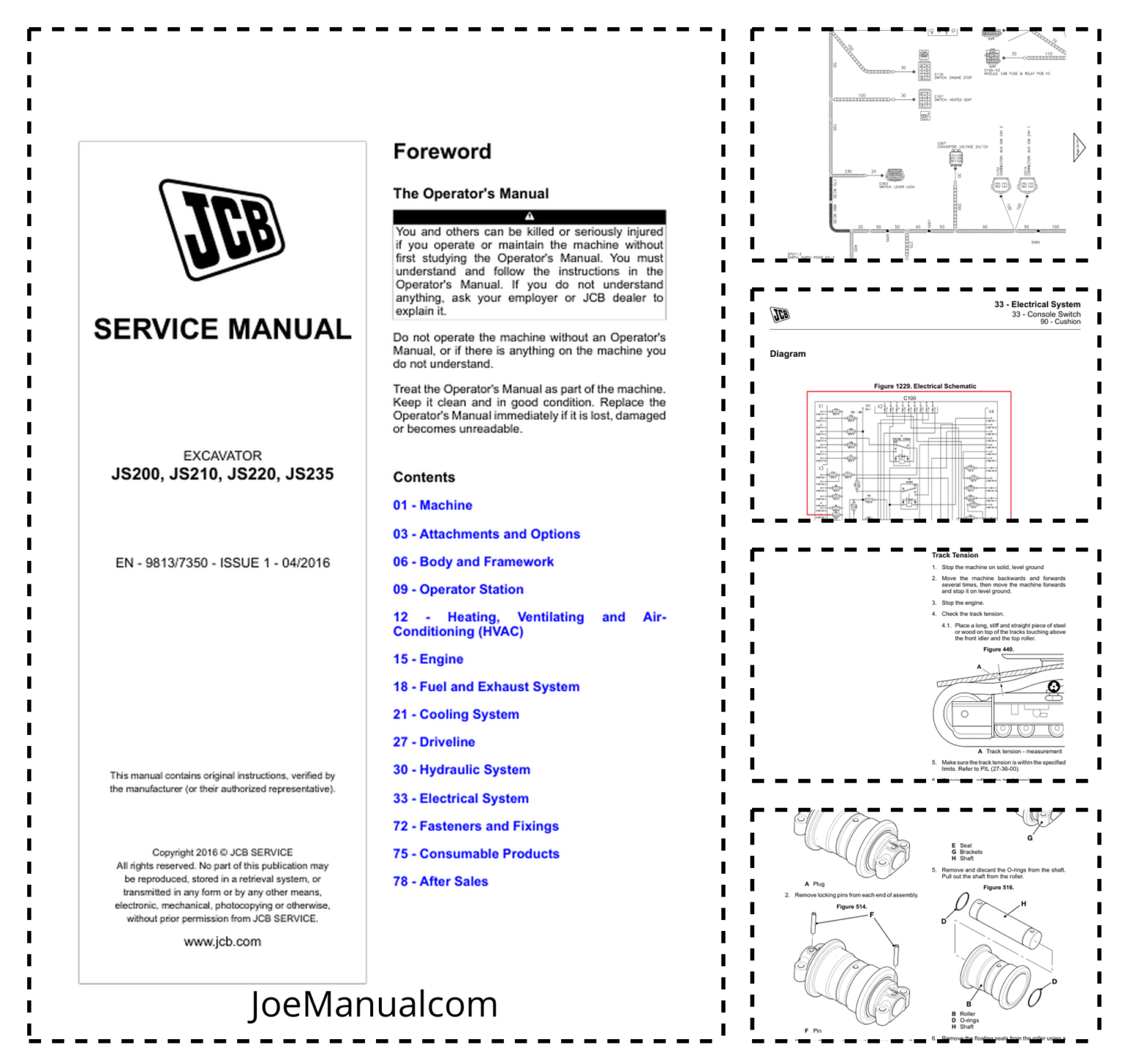 JCB JS-Excavator’s Fault Codes Full List - JoeManual.com