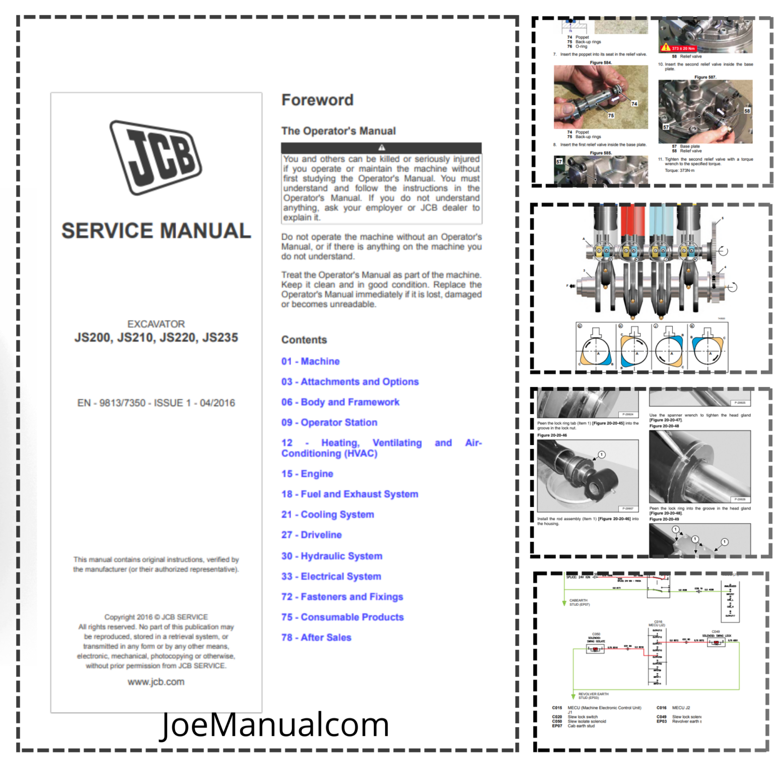 JCB JS-Excavator’s Fault Codes Full List - JoeManual.com