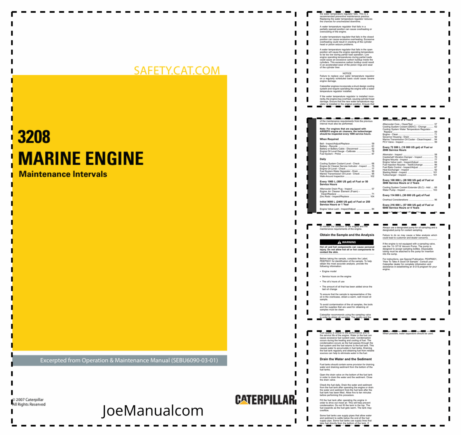 Caterpillar 3208 Marine Engine Maintenance Schedule