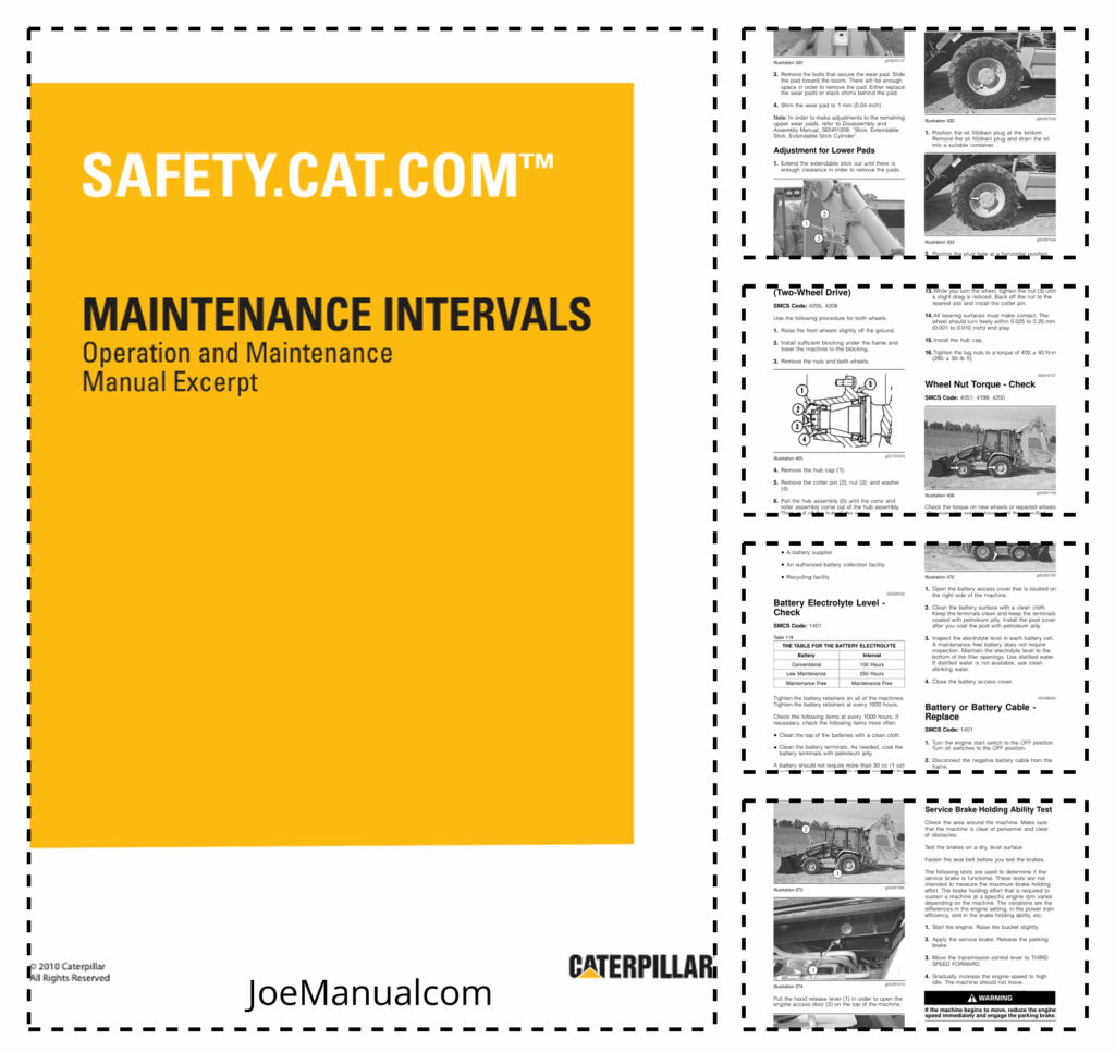 Caterpillar 426 Backhoe Loader Operation and Maintenance Manual
