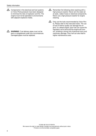 Volvo Penta TAMD61A TAMD62A TAMD63P A Marine Engines Wiring Diagrams