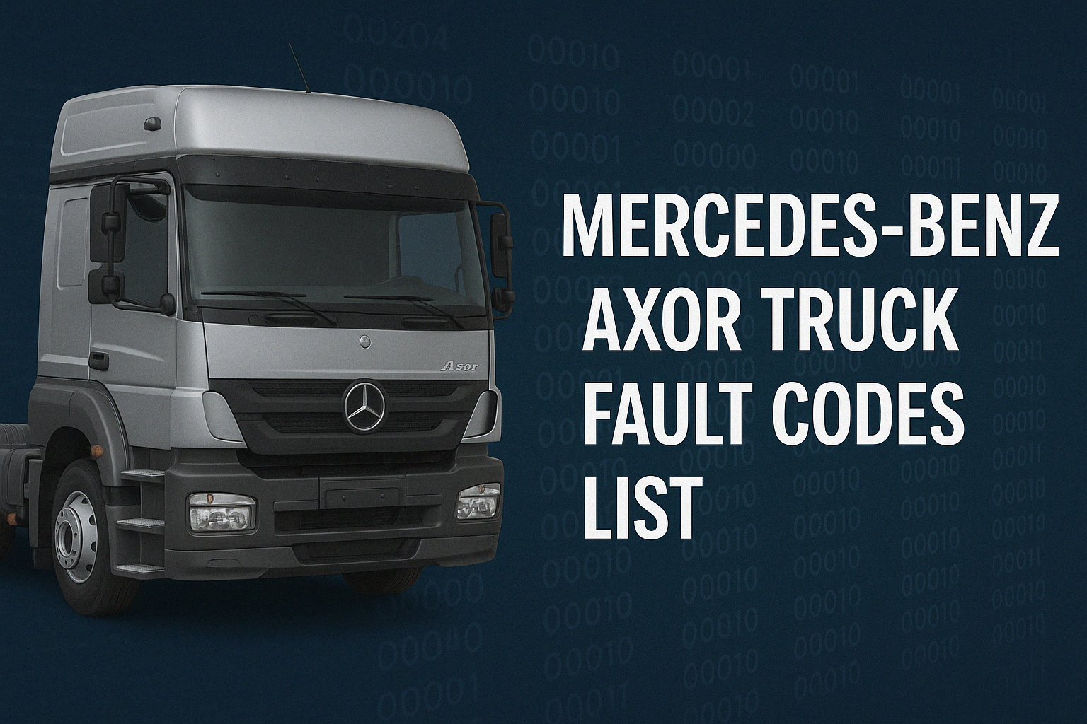 Mercedes-Benz Axor Truck Fault Codes List - JoeManual.com