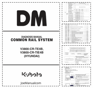 Kubota V3800 CR TE4B Engine Diagnosis Manual