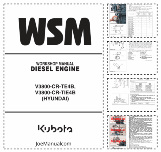 Kubota V3800 CR TE4B Engine Workshop Manual