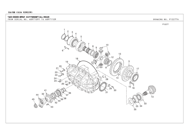 TEREX TA30 G7 IFS Articulated Truck Parts Catalog SN A8971011-A8971257 ...